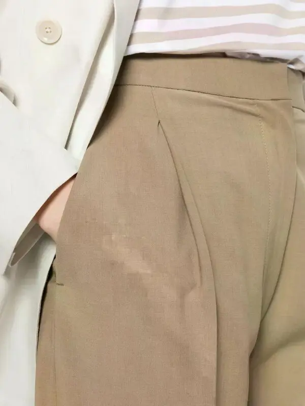 LARDINI Pleated Wide-leg Trousers