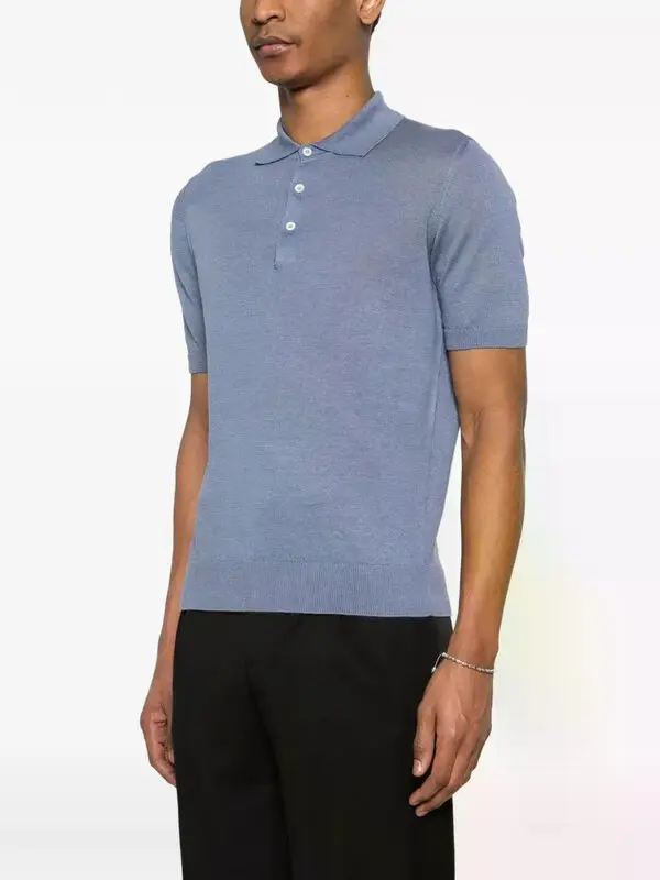 DRUMOHR Linen Polo Shirt