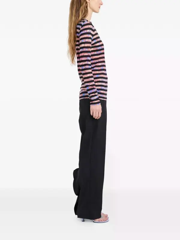 Proenza Schouler Mia Printed Striped Top