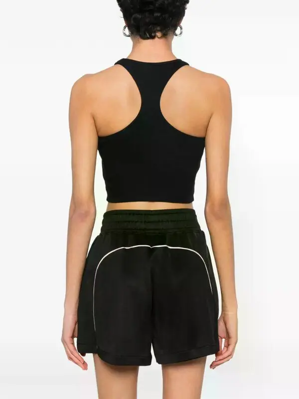 Off-White Logo-embroidered Tank Top - Black