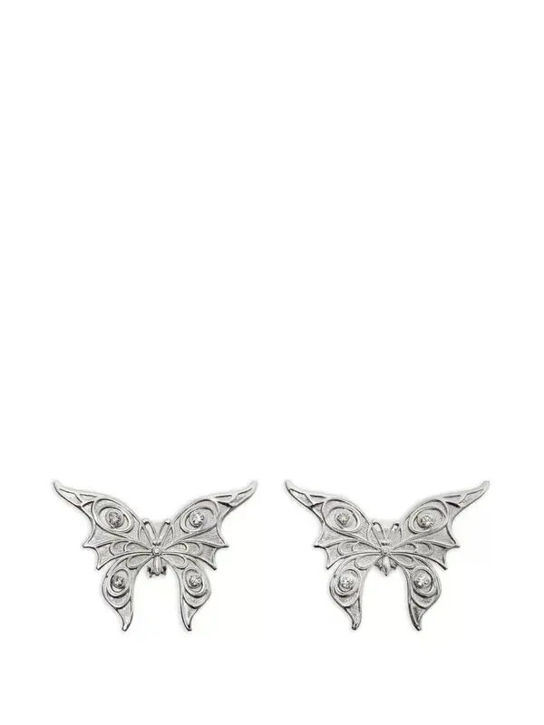 Blumarine Butterfly Clip-on Earrings - Silver