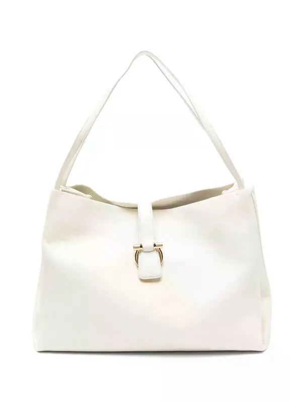FERRAGAMO Buckle Leather Satchel