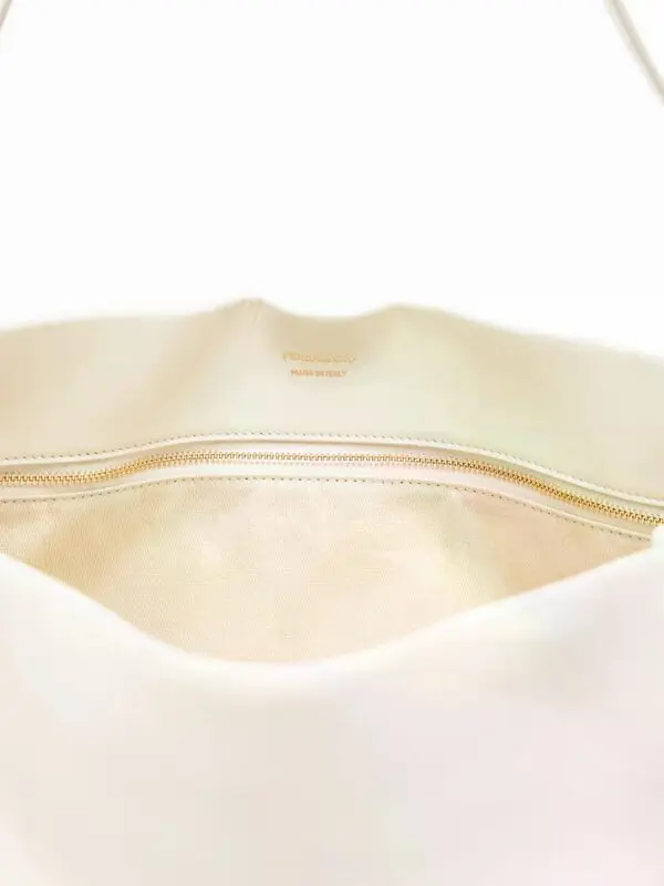 FERRAGAMO Buckle Leather Satchel