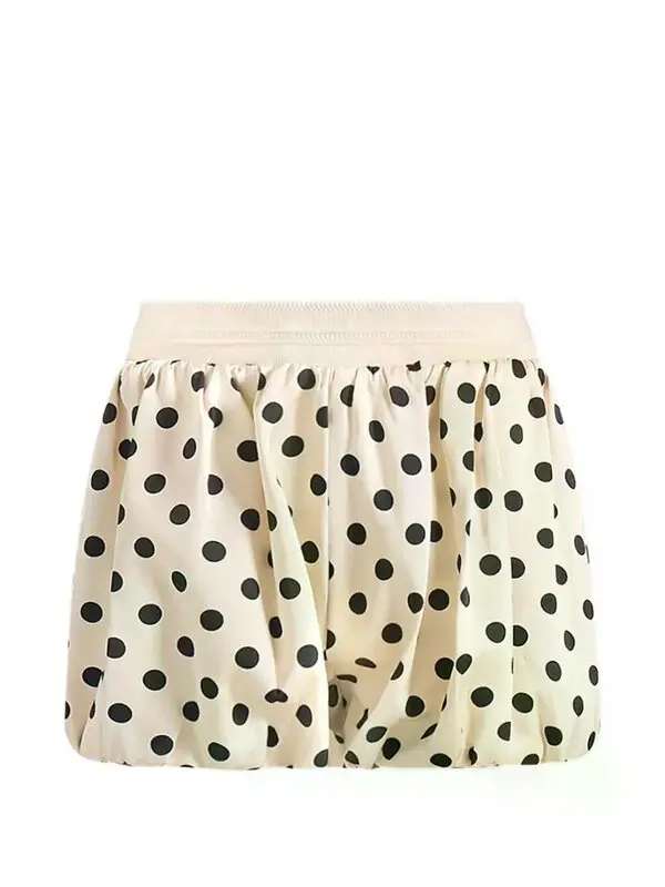 Manière De Voir Polka-dot Balloon Shorts - Neutrals