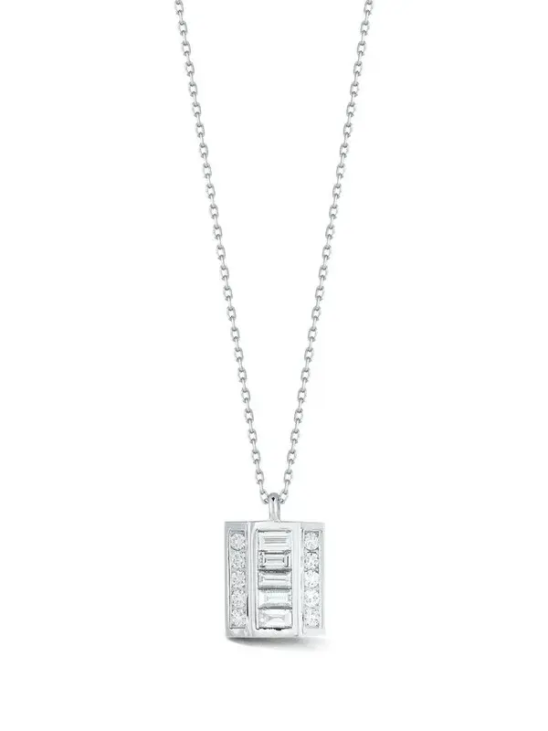 Mateo Diamond Square Pendant Necklace