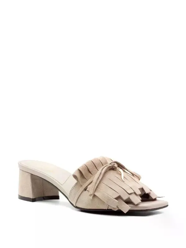DONNARÌ Fringe Sabot Sandals