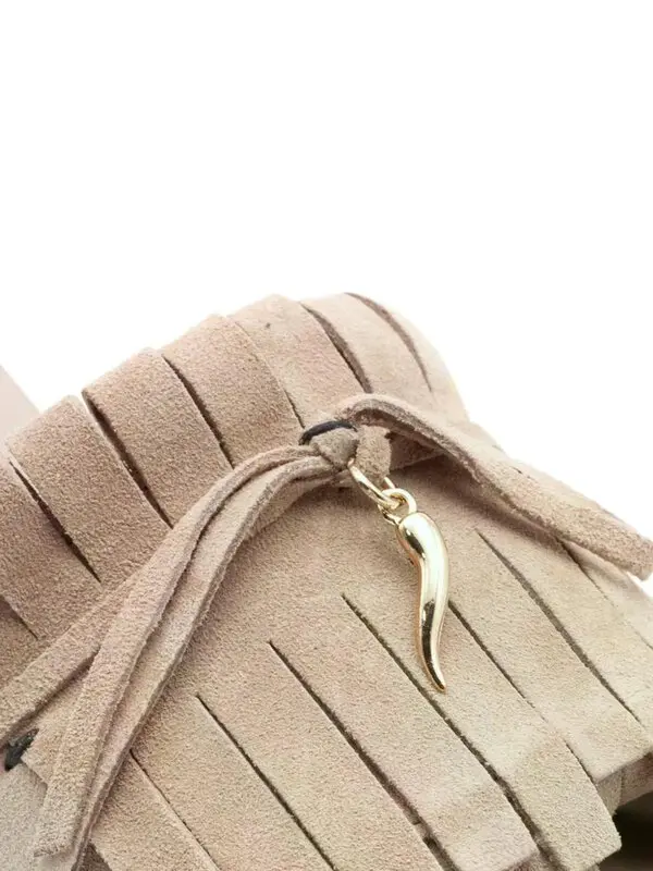 DONNARÌ Fringe Sabot Sandals