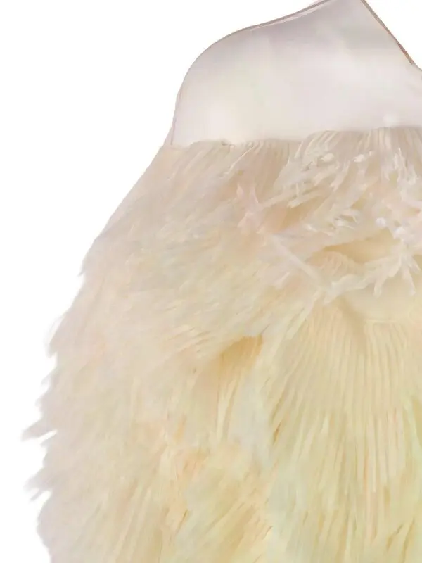 Elisabetta Franchi Organza Fringed Jacket