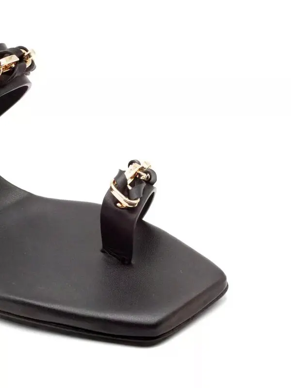 DONNARÌ Chain Strap Square Sandals