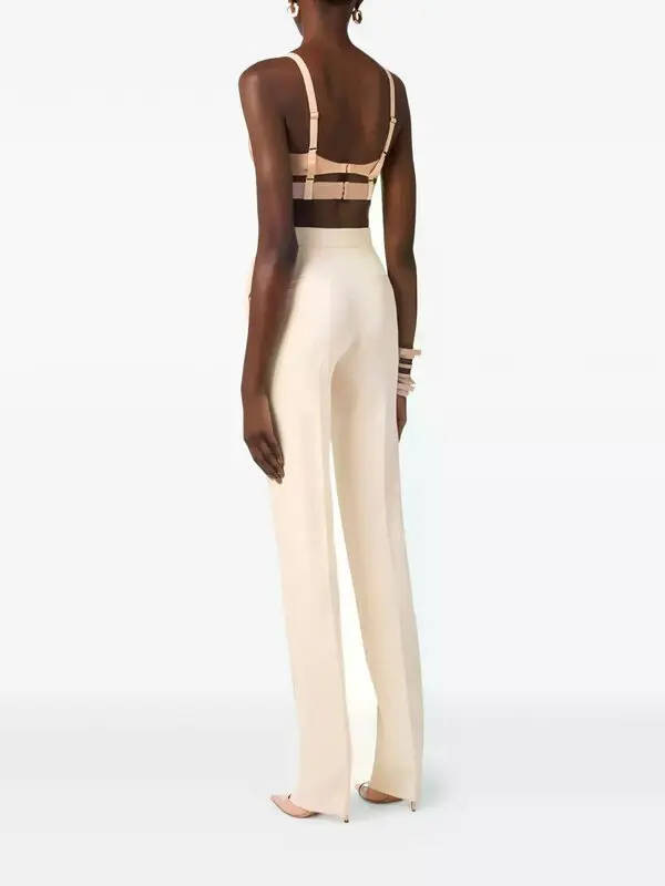 Elisabetta Franchi Bra In Satin And Tulle - Neutrals