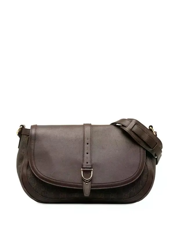 Gucci Gg Supreme Stirrup Crossbody Bag