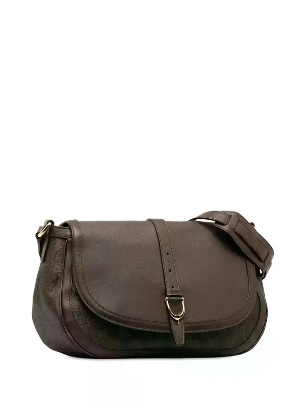 Gucci Gg Supreme Stirrup Crossbody Bag