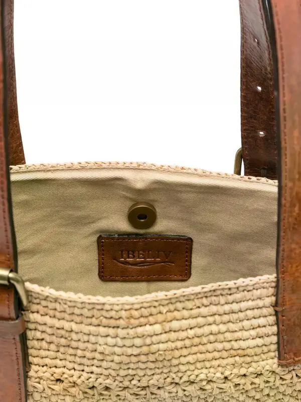 IBELIV Woven Raffia Tote - Neutrals