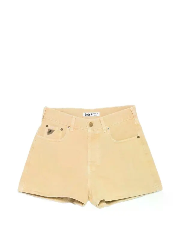 LOIS Embroidered Denim Shorts