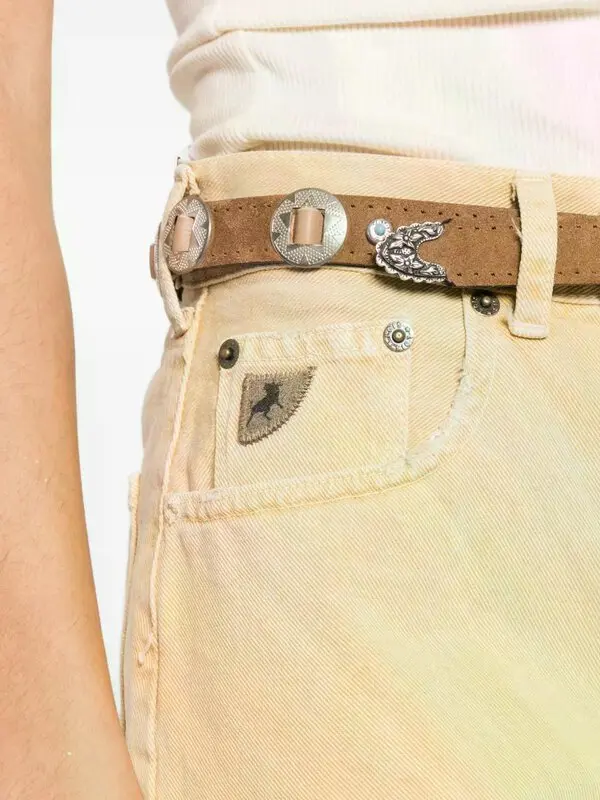 LOIS Embroidered Denim Shorts