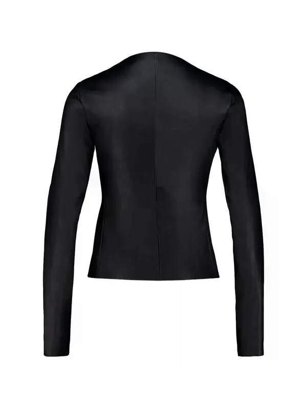 Stouls Long Sleeve Leather Top