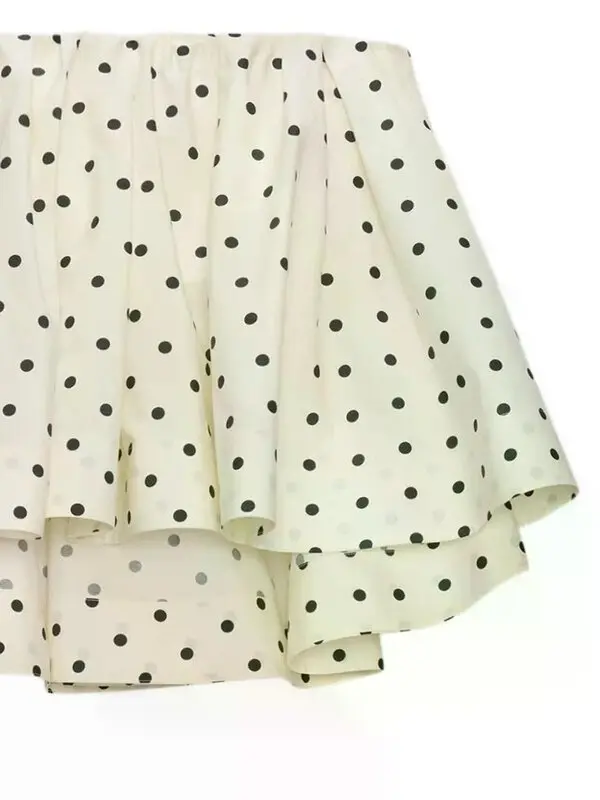 MSGM Polka-dot Tiered Top