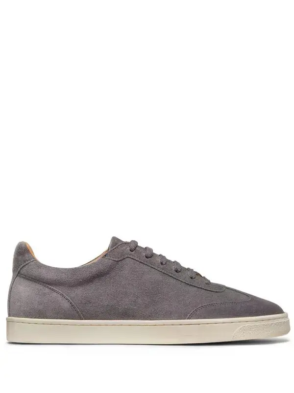 Brunello Cucinelli Logo-print Suede Sneakers