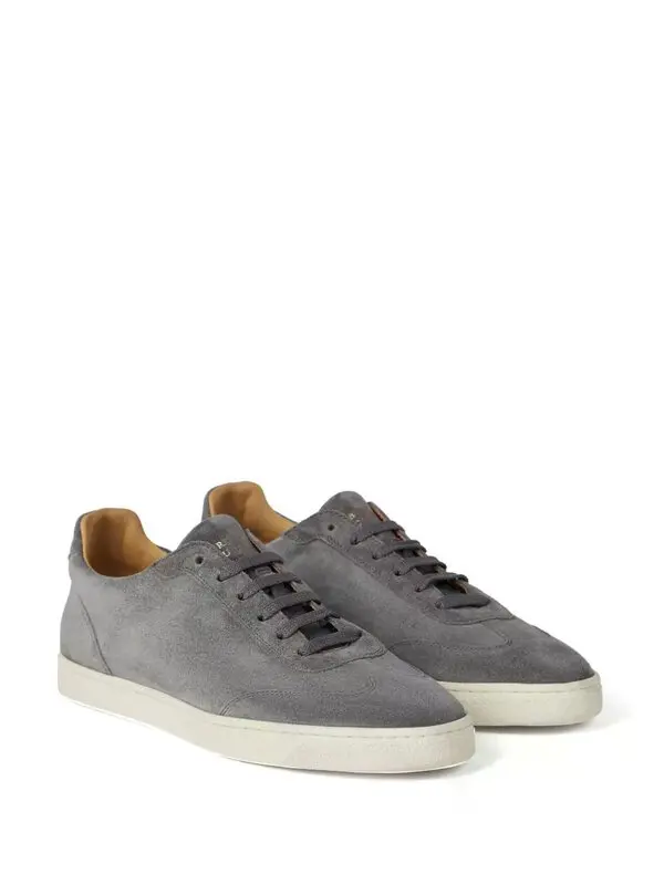 Brunello Cucinelli Logo-print Suede Sneakers