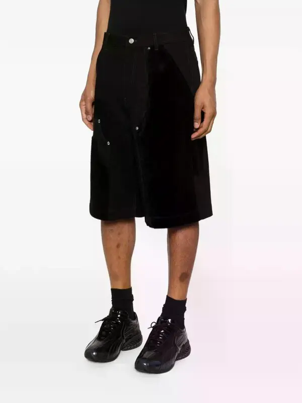 Andersson Bell Panelled Straight Leg Shorts