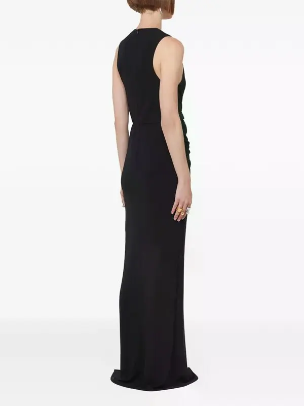 Sportmax Cut-out Sleeveless Maxi Dress - Black