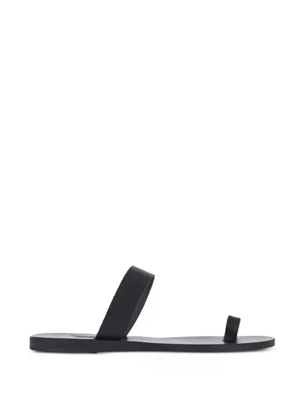 ANCIENT GREEK SANDALS Thalia Flat Sandals - Black