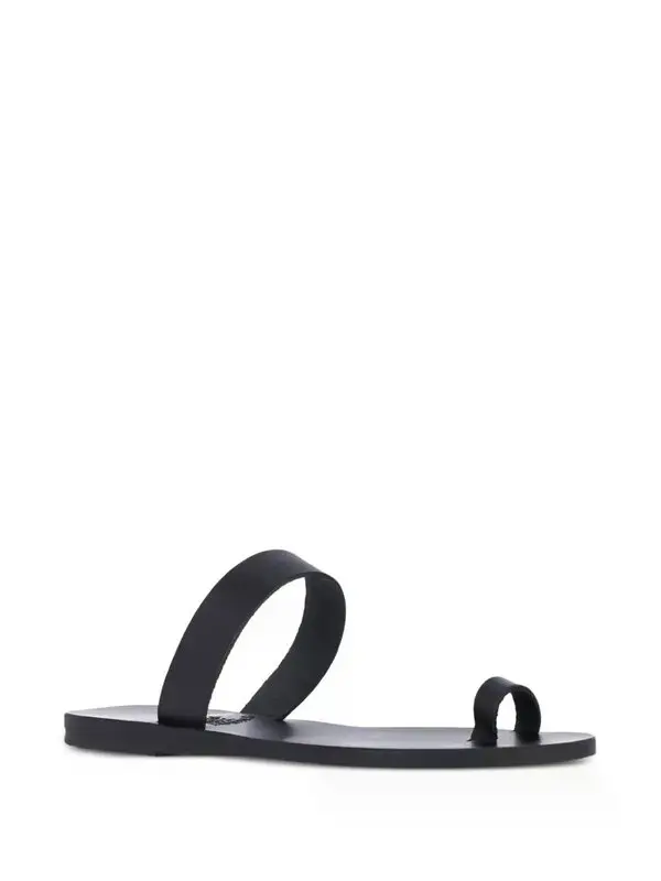 ANCIENT GREEK SANDALS Thalia Flat Sandals - Black