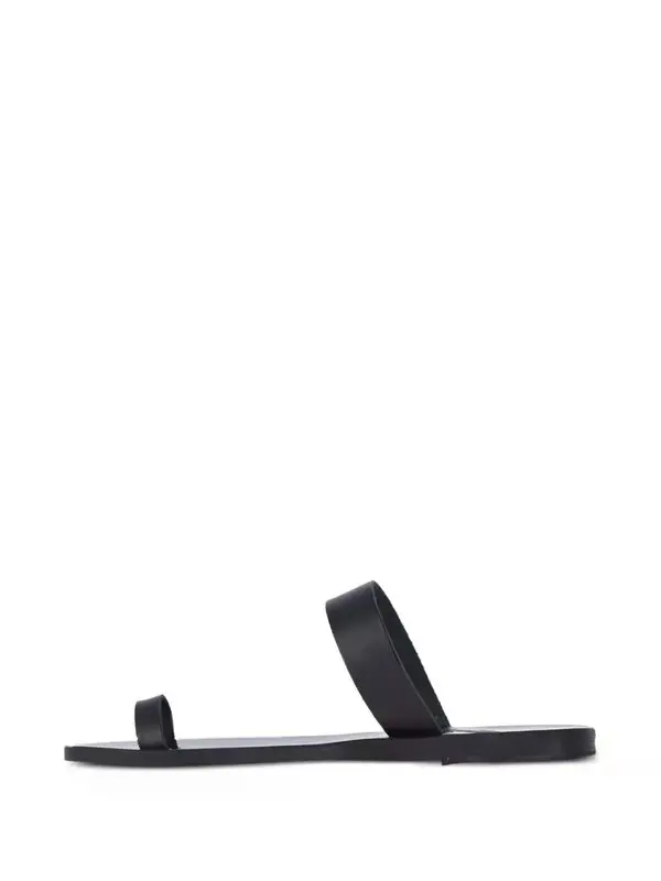 ANCIENT GREEK SANDALS Thalia Flat Sandals - Black