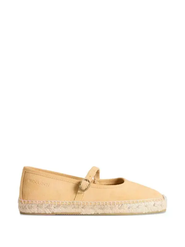 Woolrich Suede Espadrilles With Adjustable Strap - Neutrals
