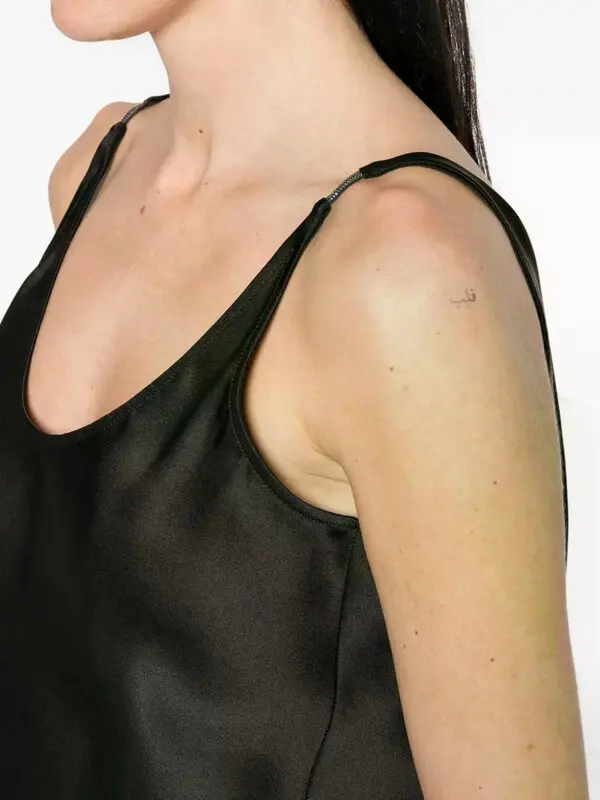 Brunello Cucinelli Sleeveless V-neck Tank Top
