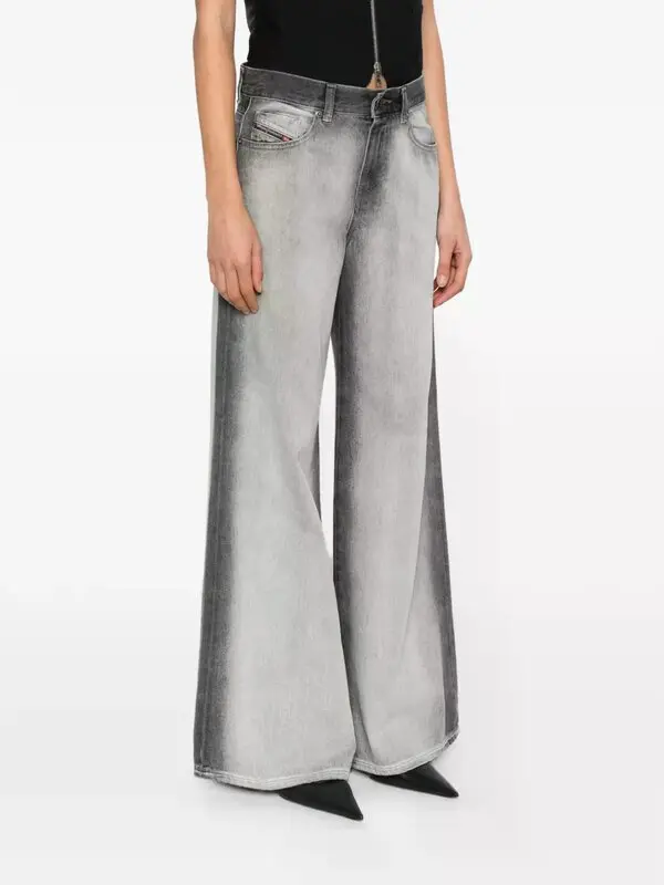 DIESEL® 1978 D-akemi-fsi Wide-leg Jeans - Grey