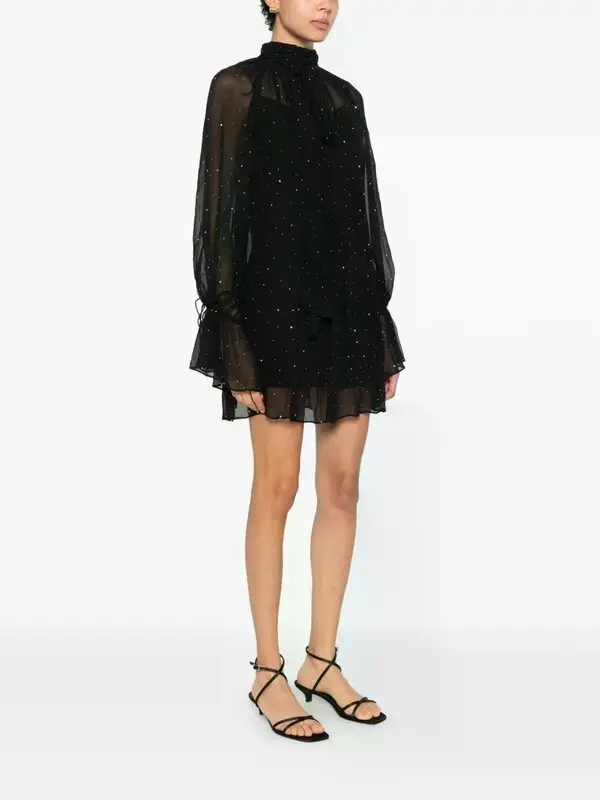 Staud Roux Tie Mini Dress