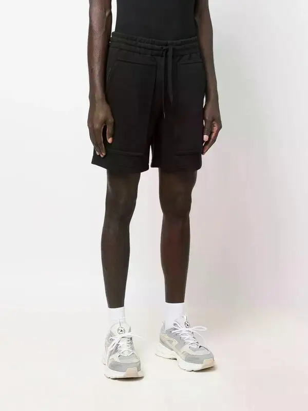 Mackage Logo-patch Drawstring Shorts - Black