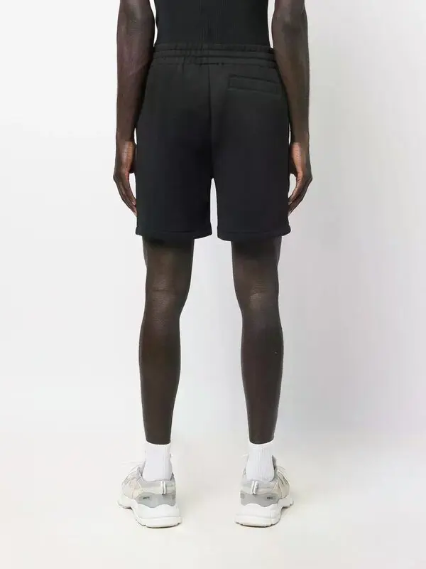 Mackage Logo-patch Drawstring Shorts - Black