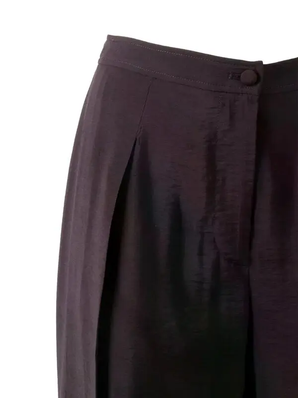 Emporio Armani Wide-leg Pleated Trousers