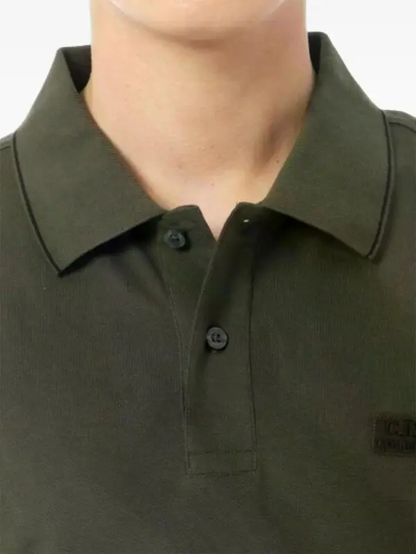 C.P. COMPANY Short-sleeve Polo Shirt - Green