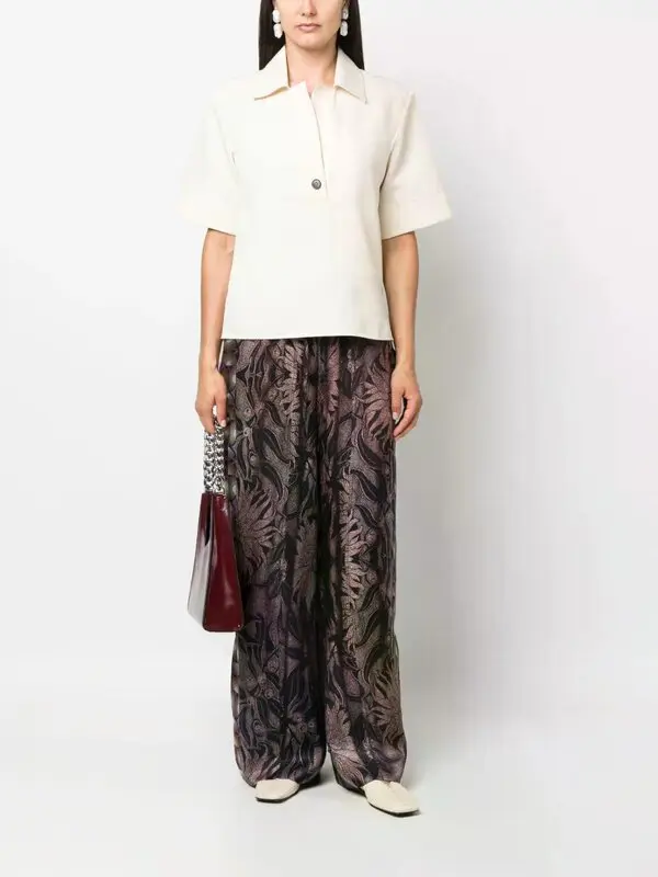 PIERRE-LOUIS MASCIA Kamut Silk Trousers - Brown
