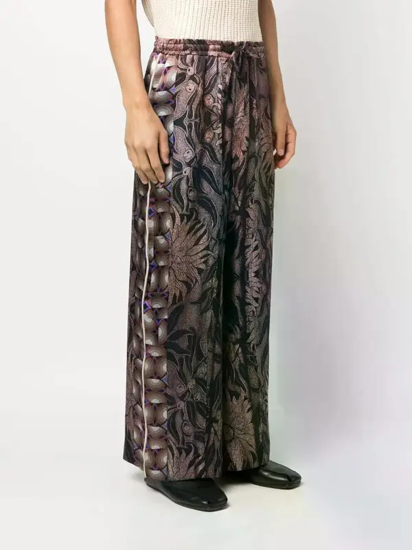 PIERRE-LOUIS MASCIA Kamut Silk Trousers - Brown