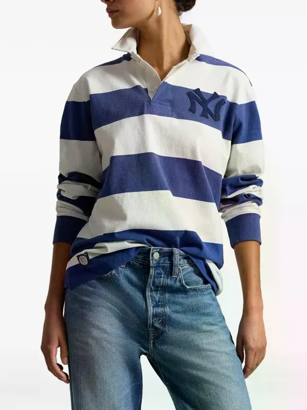 Polo Ralph Lauren Striped Polo With Embroidered Detail