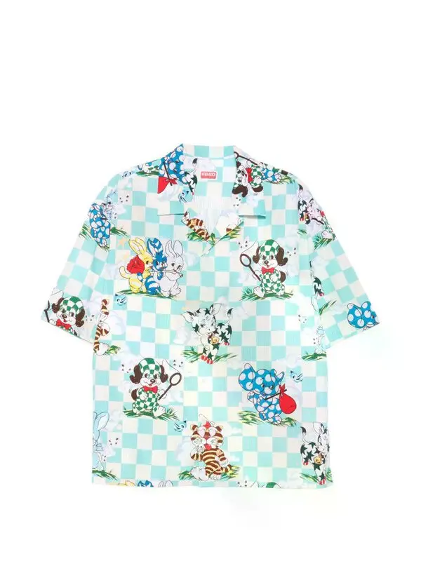 Kenzo Check-print Shirt
