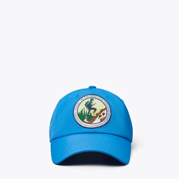Tory Burch The Explorers Club Baseball Cap - Bay Blue