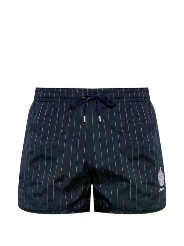 Balmain Pinstripe Swim Shorts