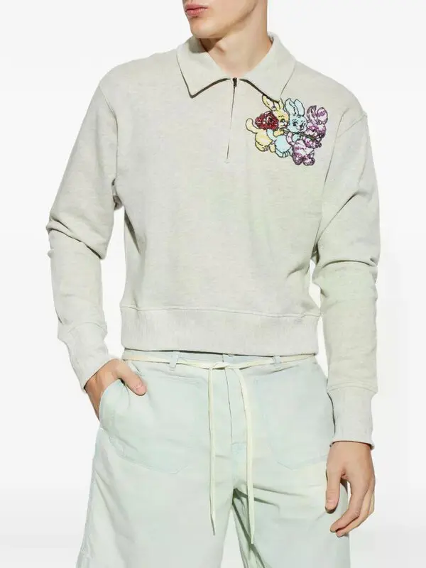 Kenzo Rabbit-motif Zip Sweater