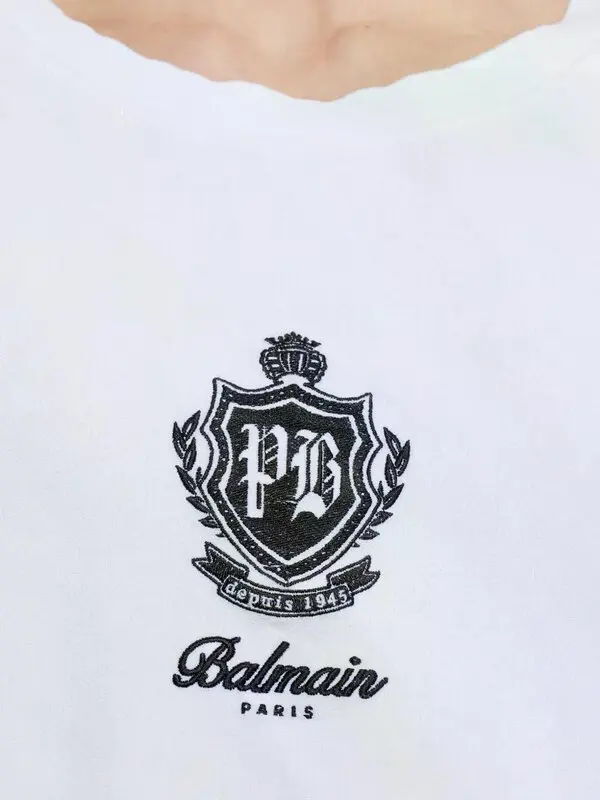 Balmain Logo Sleeveless Top