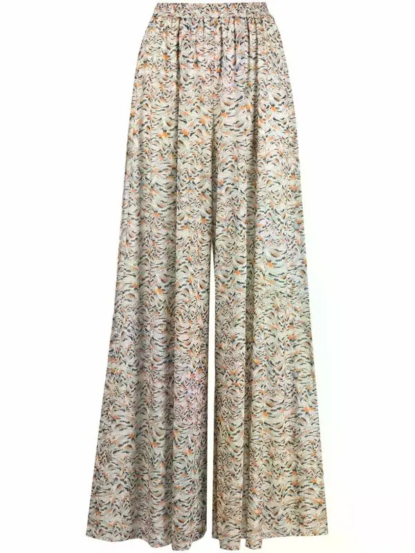 Patrizia Pepe Graphic-print Full-length Trousers