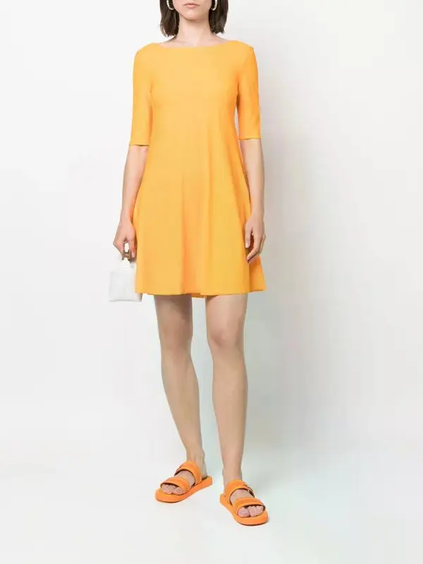 Patrizia Pepe Boat-neck A-line Mini Dress