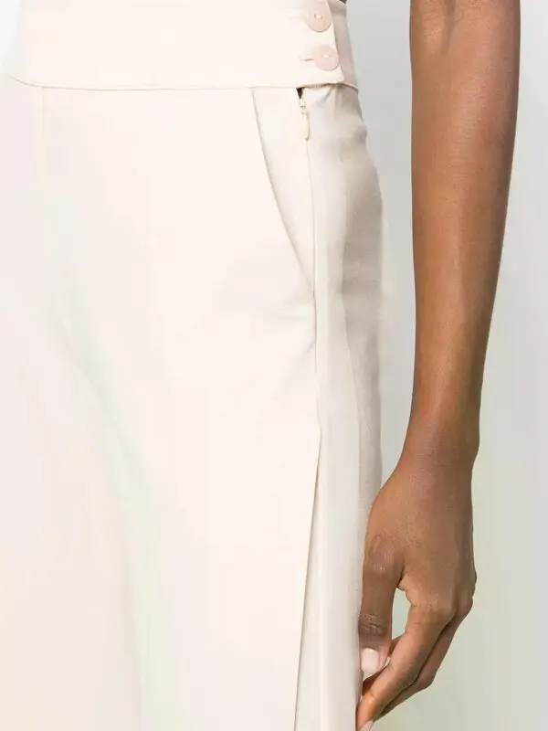 Patrizia Pepe Slit-detail High-waisted Trousers