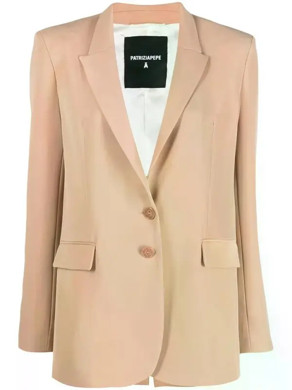 Patrizia Pepe Single-breasted Blazer - Brown