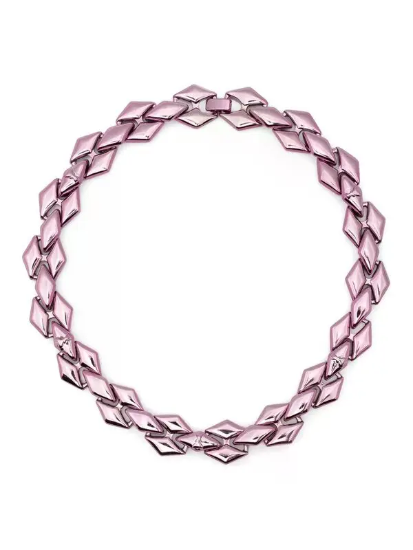 Patrizia Pepe Chain-link Necklace - Purple