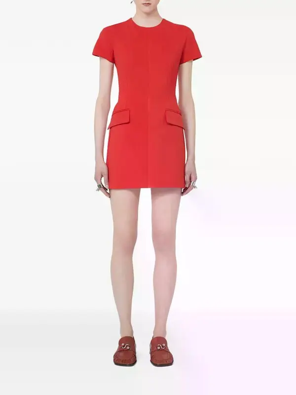 Sportmax Pocket Shift Dress - Red